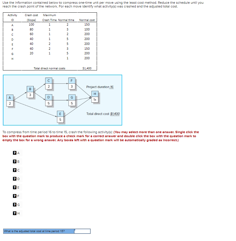 Solved Use the information contained below to compress | Chegg.com