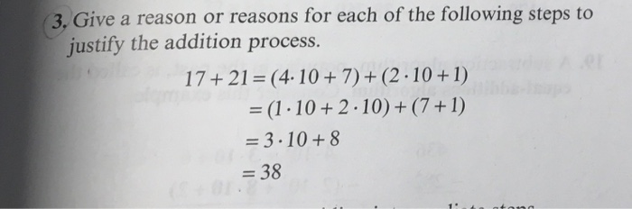 Solved Give a reason or reasons for each of the following | Chegg.com