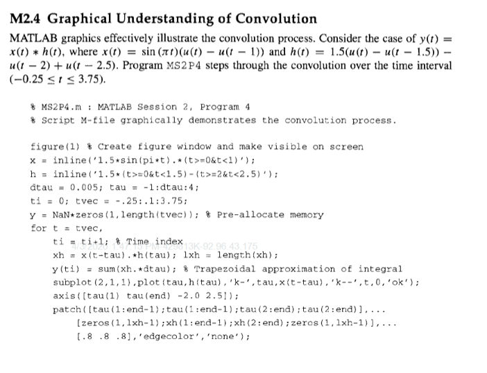 Using Matlab obtain the following: PAGE 232, see how | Chegg.com