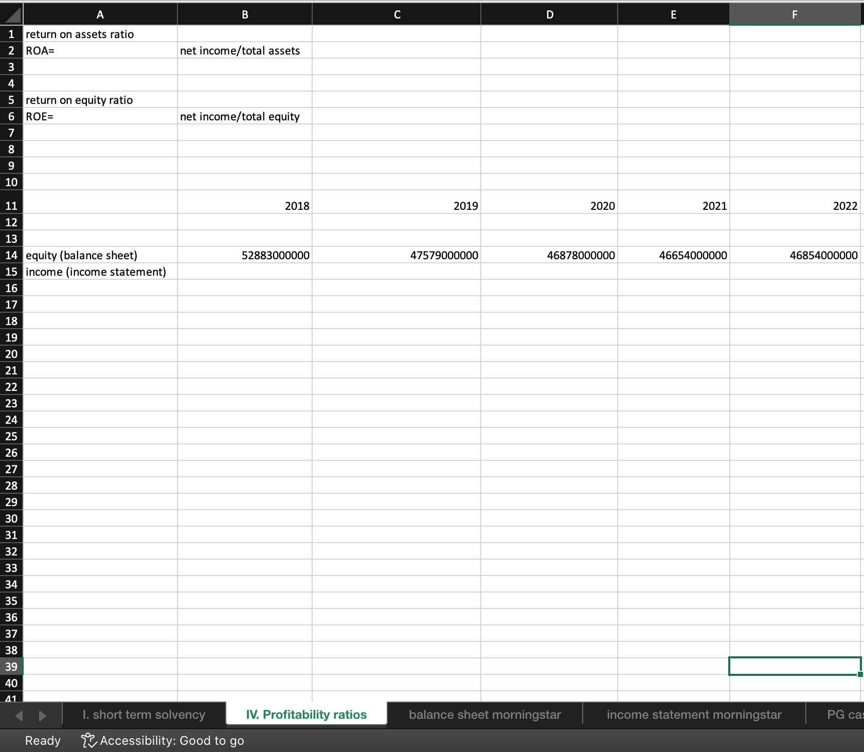 Solved Company: PG years: 2022, 2021, 2020 (unless it has | Chegg.com