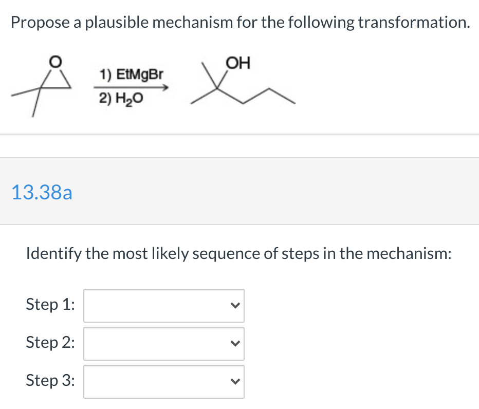 Propose a plausible mechanism for the following | Chegg.com