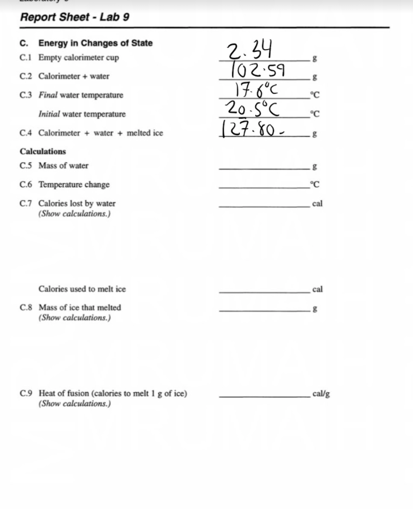 Solved Report Sheet - Lab 9 Date Name Section Team | Chegg.com Solved Report Sheet - Lab 9 Date Name Section Team | Chegg.com