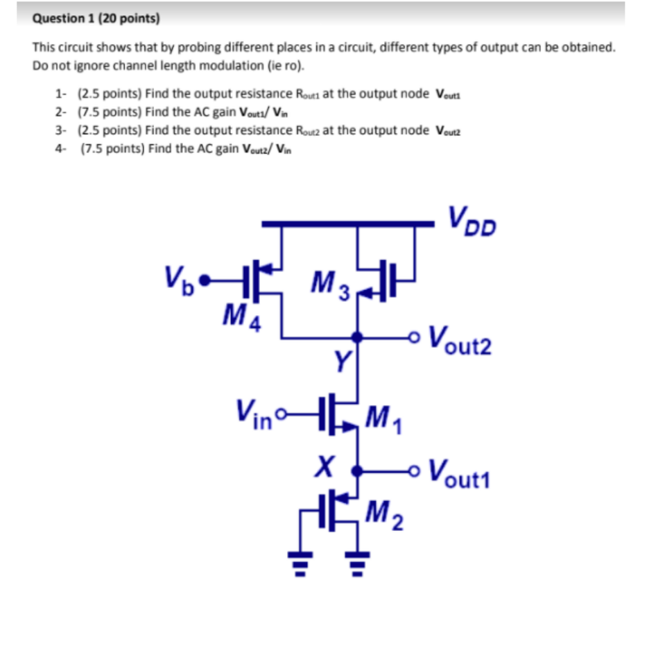 Solved Question 1 (20 points) This circuit shows that by | Chegg.com