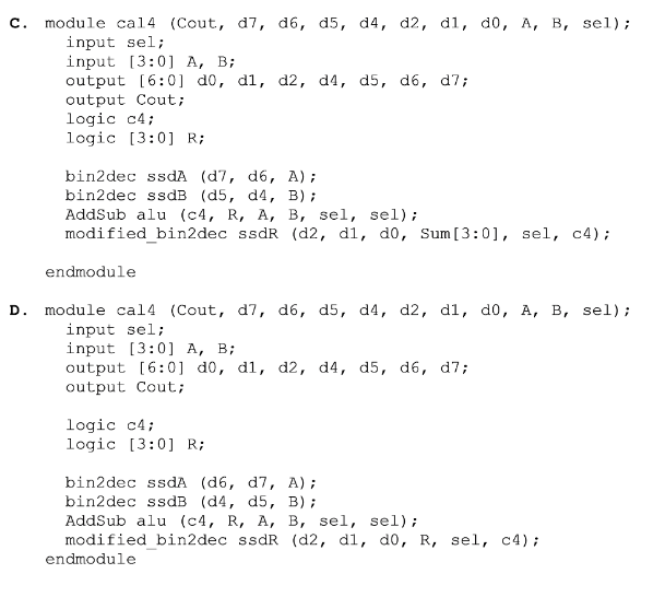 Solved The figure cal4:dev 1 shows a 4-bit calculator that | Chegg.com
