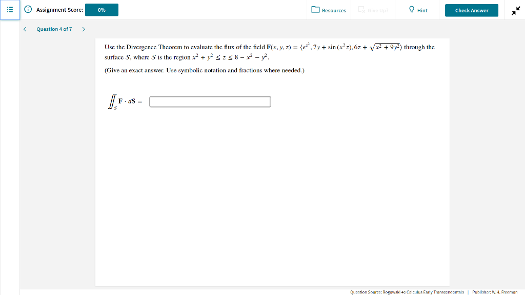 Solved Assignment Score: 0% Resources Hint Check Answer