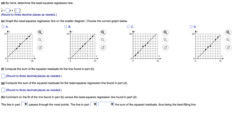Solved Complete parts (a) through (h) for the data below. | Chegg.com