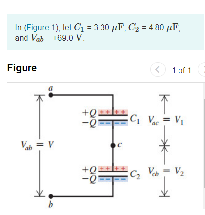 Solved Calculate the charge on capacitor C1 and C2, | Chegg.com
