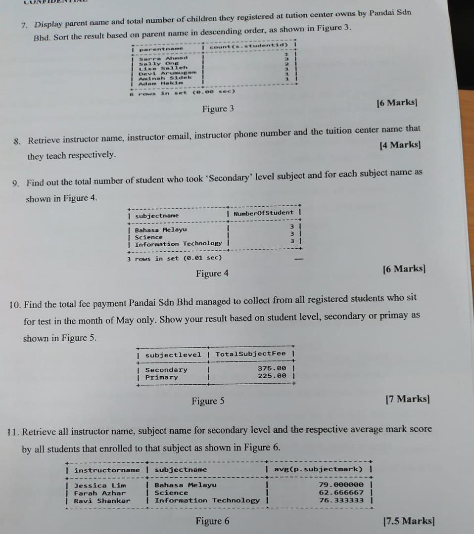 Solved mysql questions. All questions are linked. Even if | Chegg.com