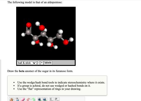 Solved The following model is that of an aldopentose Draw | Chegg.com