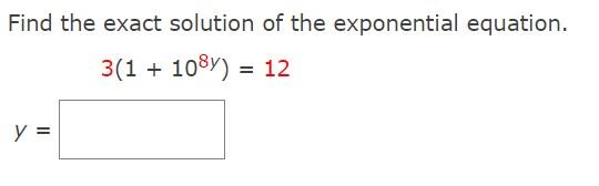 Solved Find the exact solution of the exponential equation. | Chegg.com