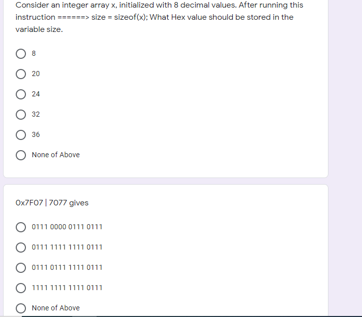 Solved Consider an integer array x, initialized with 8 | Chegg.com Solved Consider an integer array x, initialized with 8 | Chegg.com