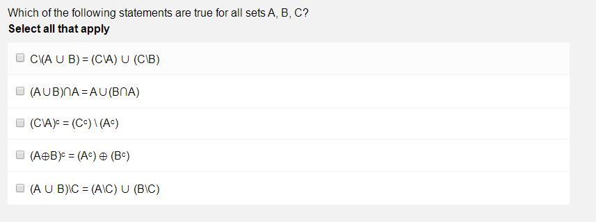 Solved Which of the following statements are true for all | Chegg.com