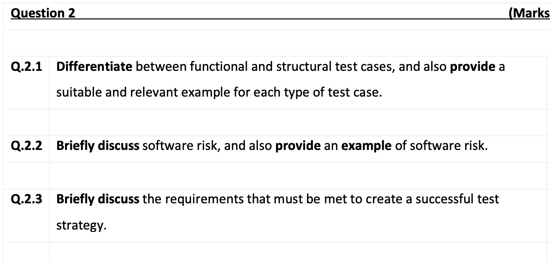 Solved Q.2.1 Differentiate between functional and structural | Chegg.com
