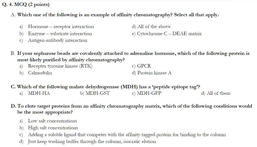 Solved A. Which one of the following is an example of | Chegg.com