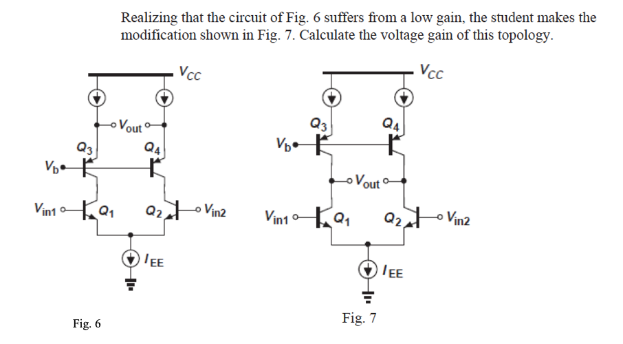 Solved Realizing that the circuit of Fig. 6 suffers from a | Chegg.com