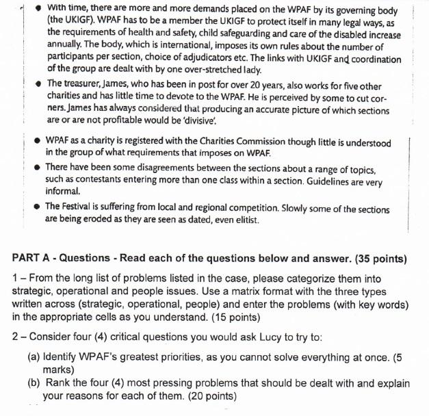Solved Part Case exercise (35 points) 35 POINTS Case | Chegg.com