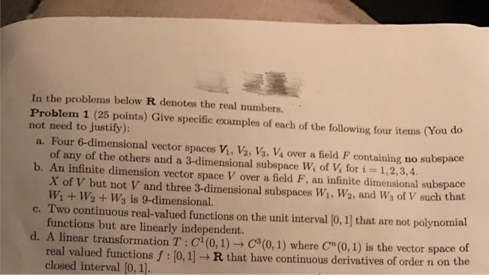 Solved Give specific examples of each of the following four | Chegg.com