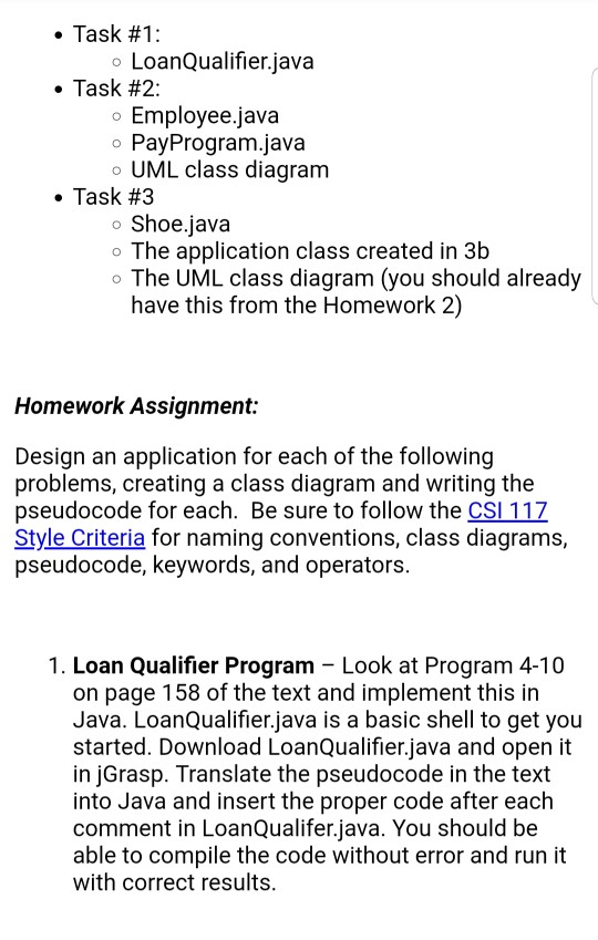 Solved 2. Employee Exercise o Start jGrasp. o Choose | Chegg.com