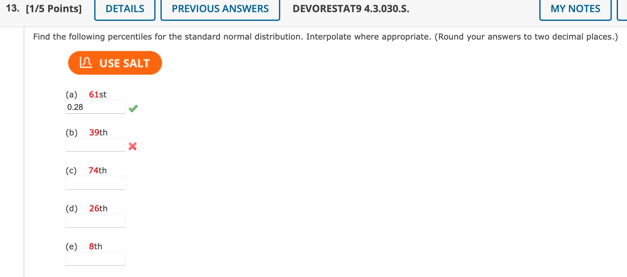 Solved Find the following percentiles for the standard | Chegg.com