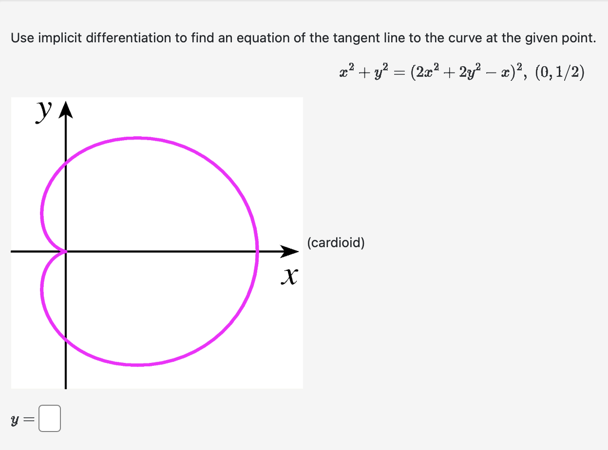 Solved Use implicit differentiation to find an equation of | Chegg.com
