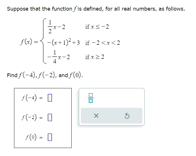 Solved Suppose that the functionfis defined, for all real | Chegg.com