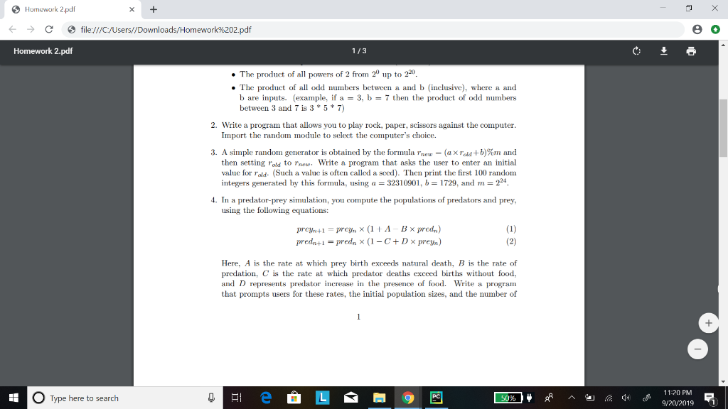Solved Language: Python The problems I'm struggling with are | Chegg.com