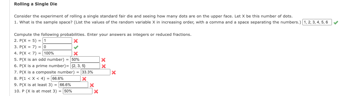 Solved Consider the experiment of rolling a single standard | Chegg.com
