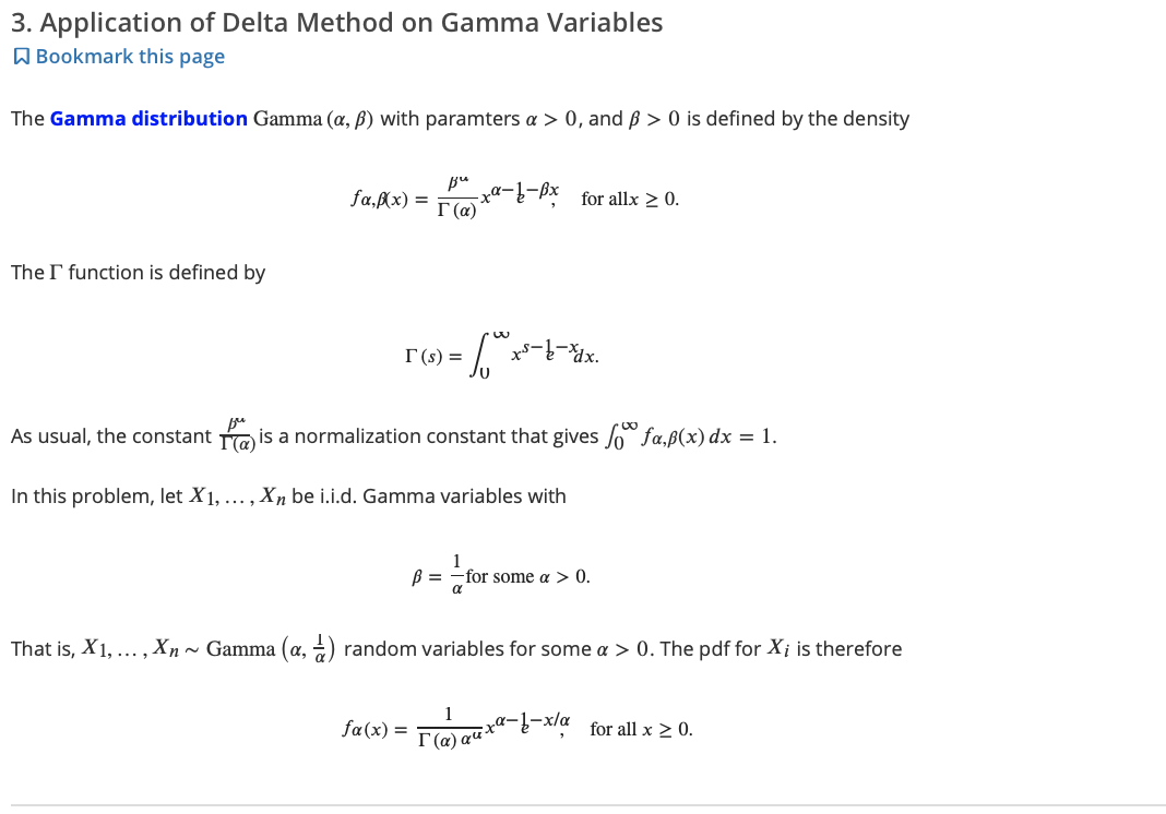 Solved r(a) qura--x/a 3. Application of Delta Method on | Chegg.com