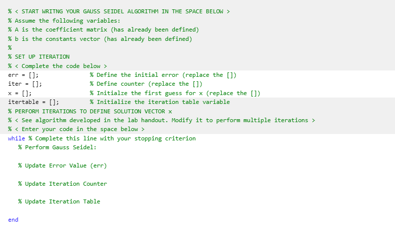 Solved Code Using Matlab Full Code 