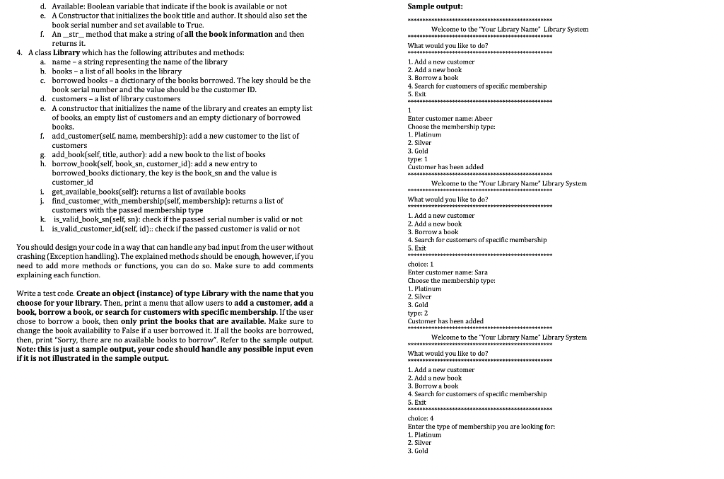 Solved Q2: You are required to design a system for a library | Chegg.com