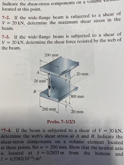 Solved Indicate the shear-stress components on a located at | Chegg.com