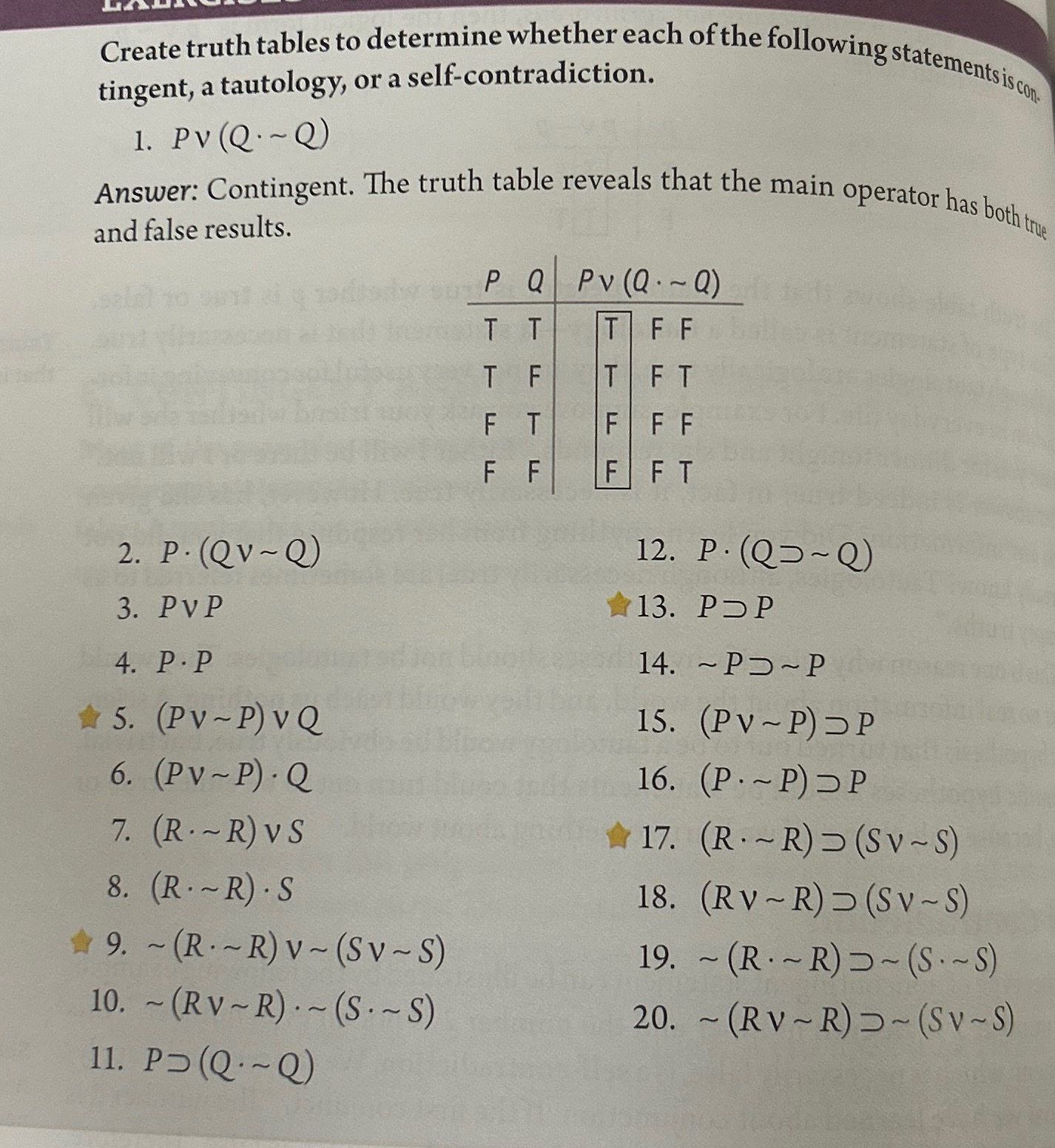 Solved Create truth tables to determine whether each of the | Chegg.com