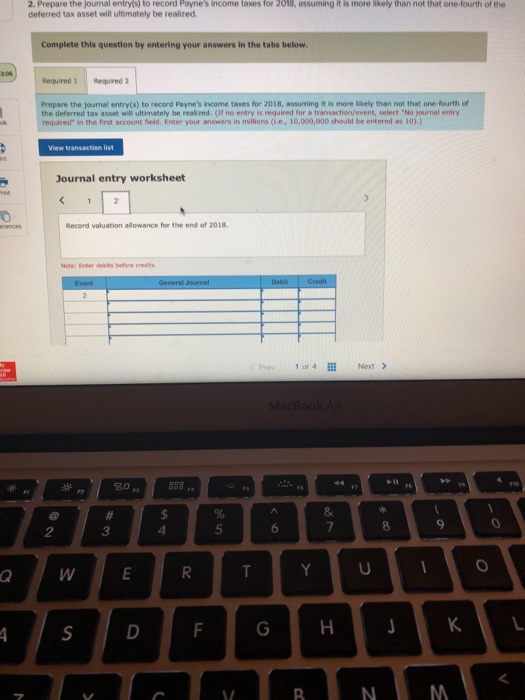 Solved Exercise 16-10 Deferred tax asset; taxable income | Chegg.com