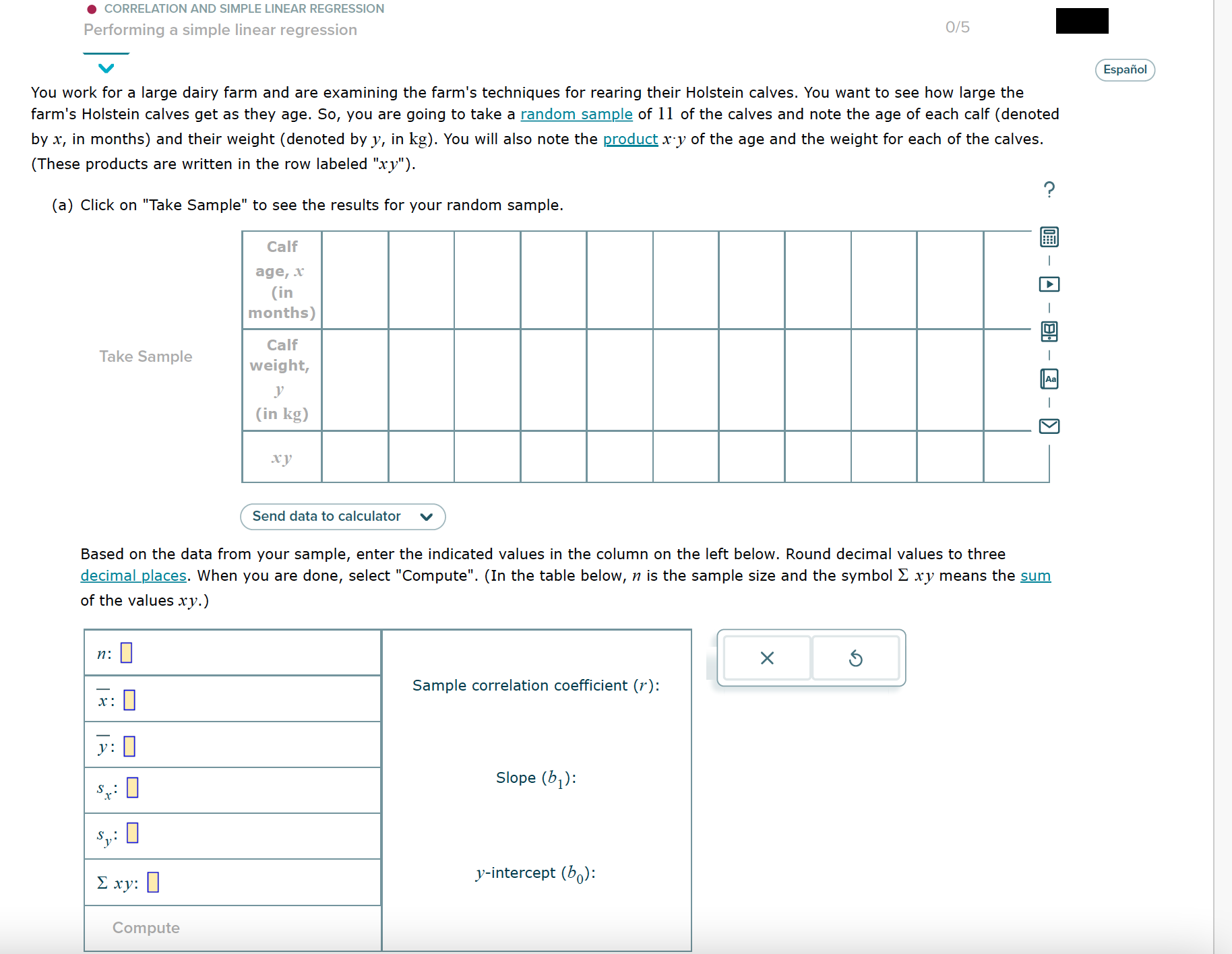 Correlation And Simple Linear Regression Performing Chegg