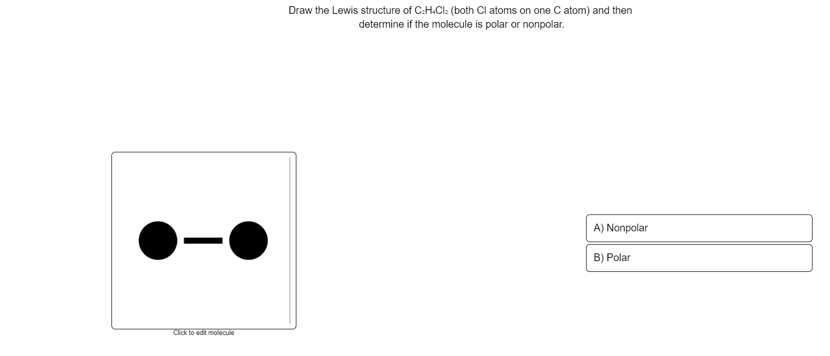 Solved Draw the Lewis structure of CH4Cl2 (both Cl atoms on | Chegg.com