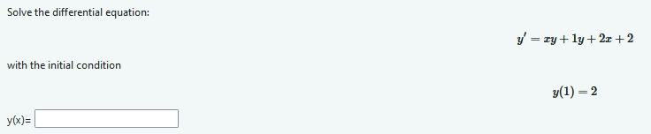 Solved Solve the differential equation | Chegg.com