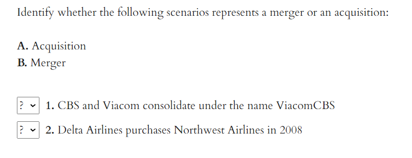 Solved Identify whether the following scenarios represents a | Chegg.com