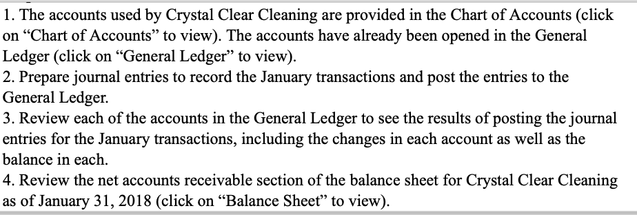 Crystal Clear Cleaning uses the allowance method to | Chegg.com