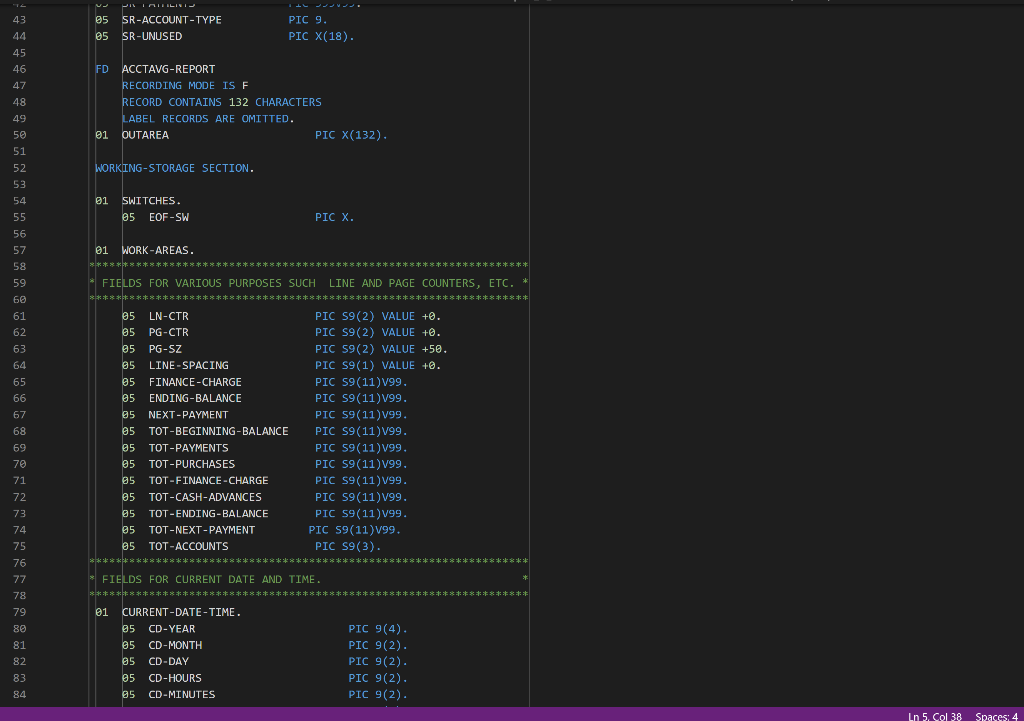 Solved Please Check My Cobol Project I Have Finished Typing 