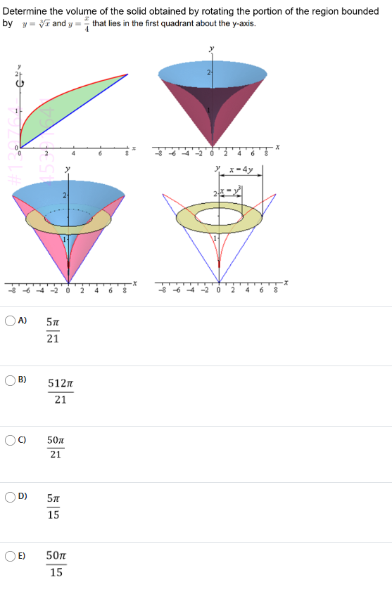 Solved Determine the volume of the solid obtained by | Chegg.com