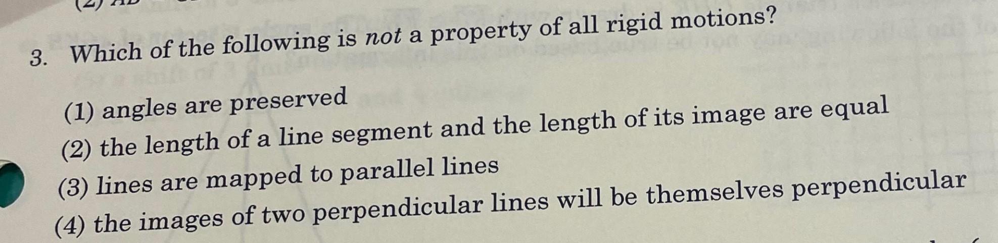 Solved 3. Which of the following is not a property of all | Chegg.com