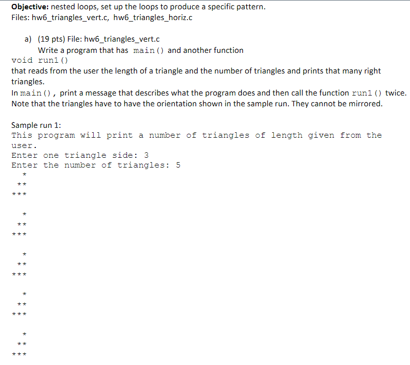 Solved Objective Nested Loops Set Up The Loops To Produce 7511