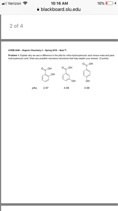 Solved all Verizon 令 1696 -+ 10:16 AM blackboard.slu.edu 2 | Chegg.com