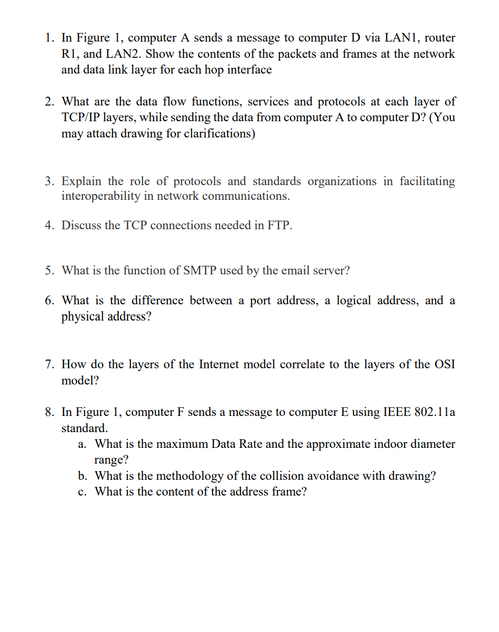 Solved A computer network is a set of computers sharing | Chegg.com