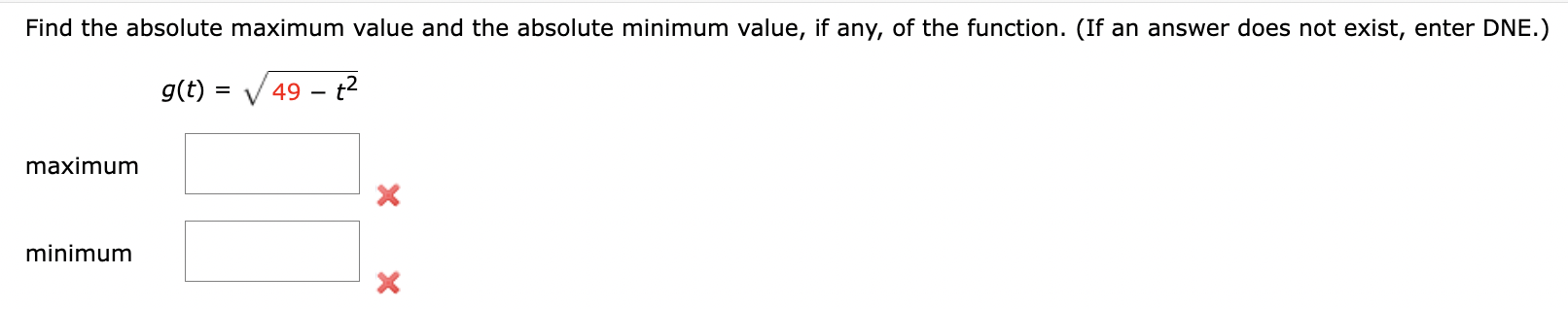 Solved Find the absolute maximum value and the absolute | Chegg.com
