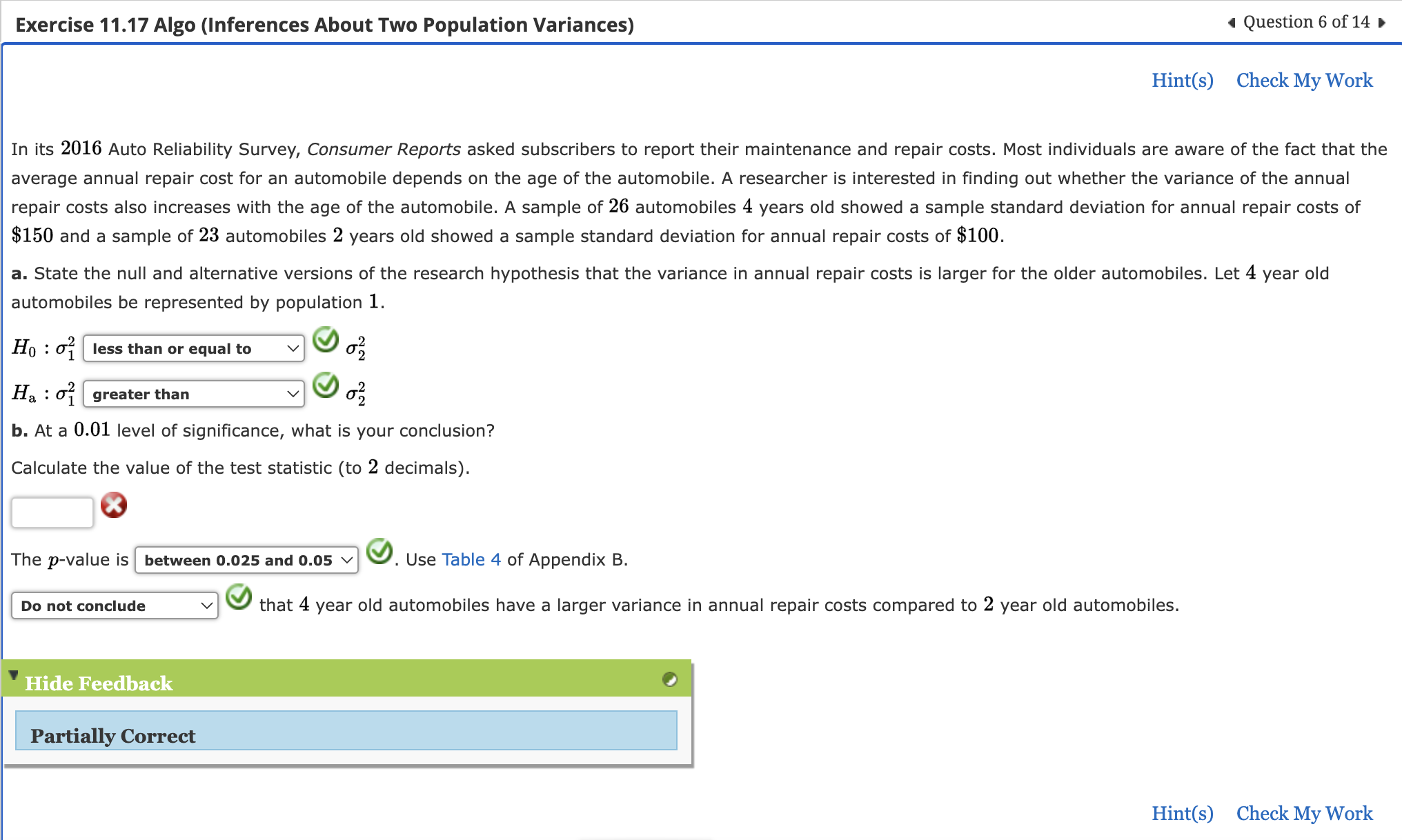 Solved In its 2016 Auto Reliability Survey, Consumer Reports | Chegg.com