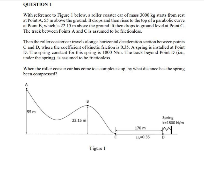 Solved QUESTION 1 With reference to Figure 1 below, a roller | Chegg.com