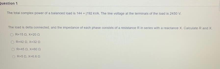 Solved The total complex power of a balanced load is | Chegg.com