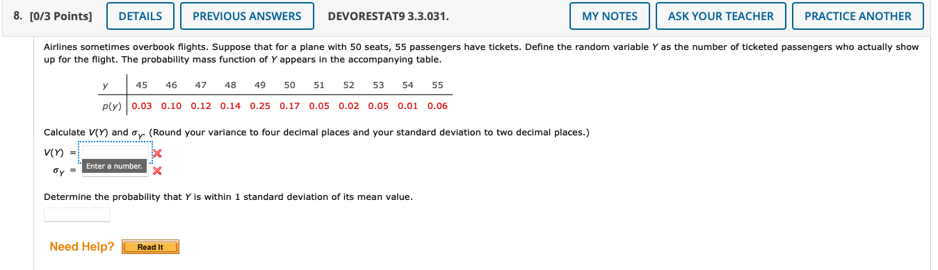 Solved Determine the probability that Y is within 1 standard | Chegg.com