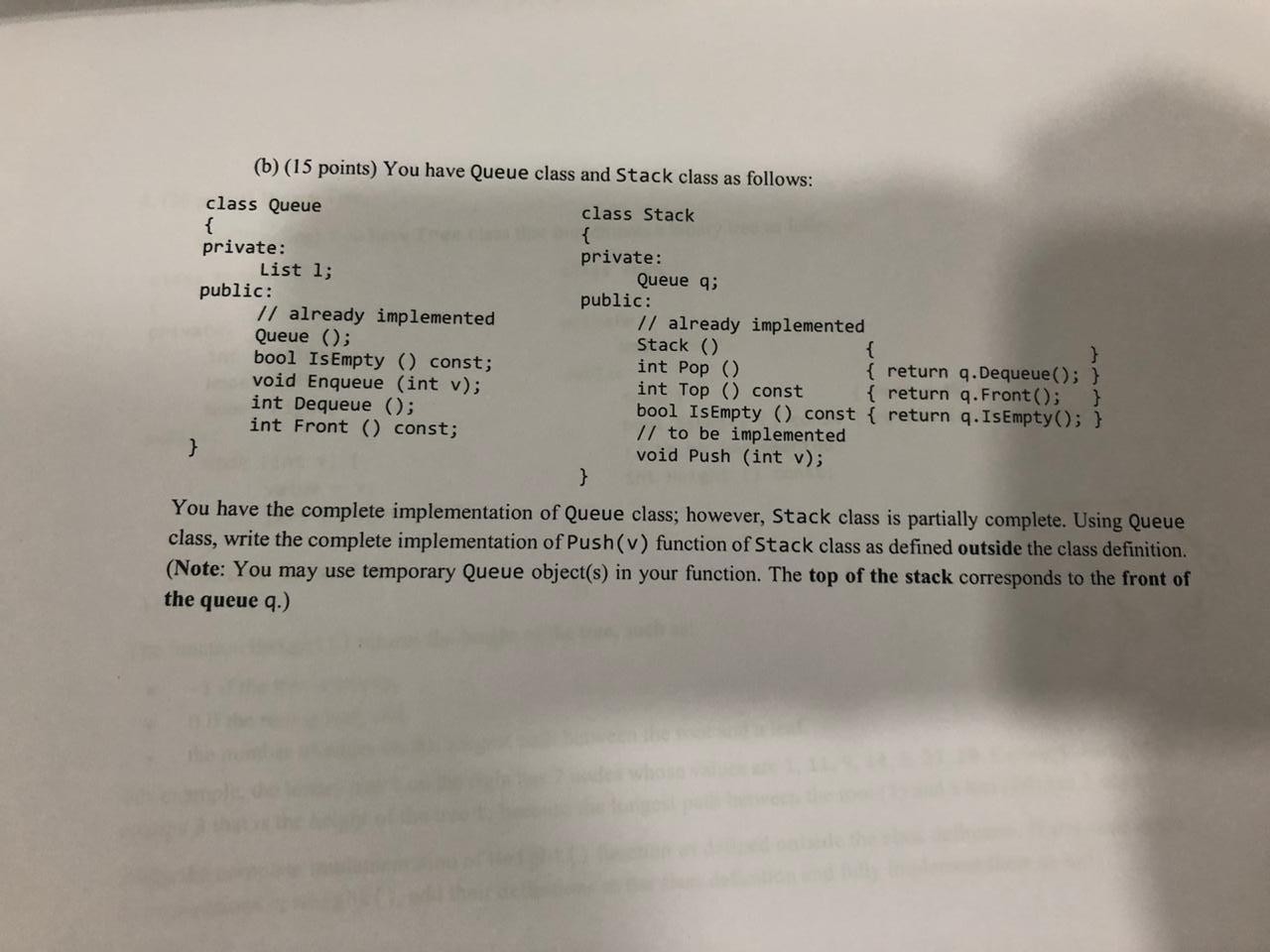 Solved 1. (30 points) You have the definition of a singly | Chegg.com
